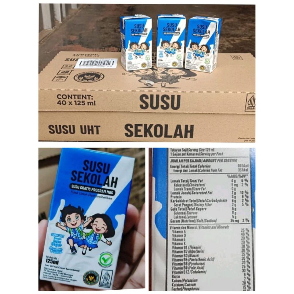 Jual 1 karton susu uht Diamond susu sekolah 40x125 ml | Shopee Indonesia