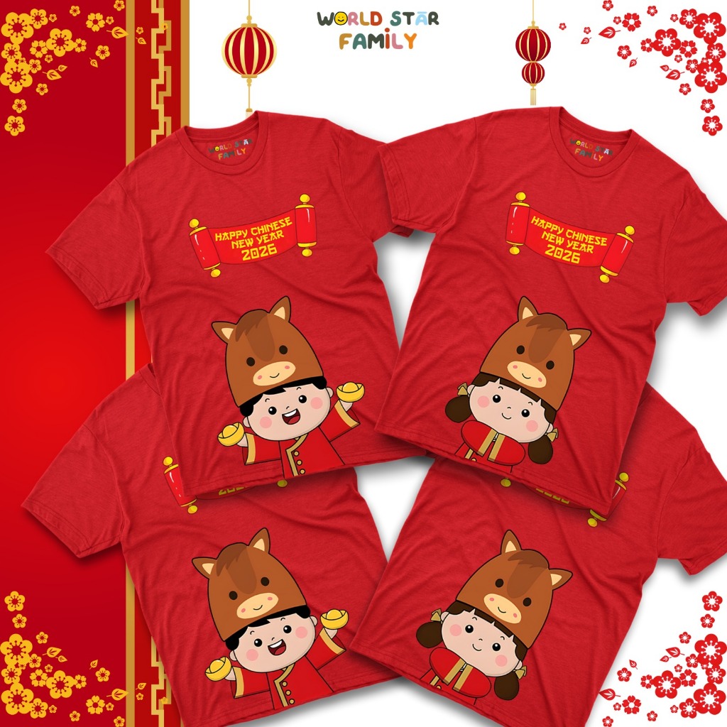 Jual WSF KAOS IMLEK FAMILY MATCHING OUTFIT IMLEK – Kaos Imlek Bayi Anak ...