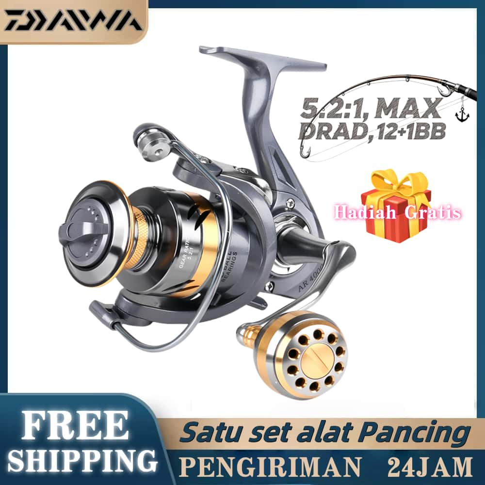 Jual Reel Pancing AR Asli Besi Fishing Reel power handle Reel pancing ...