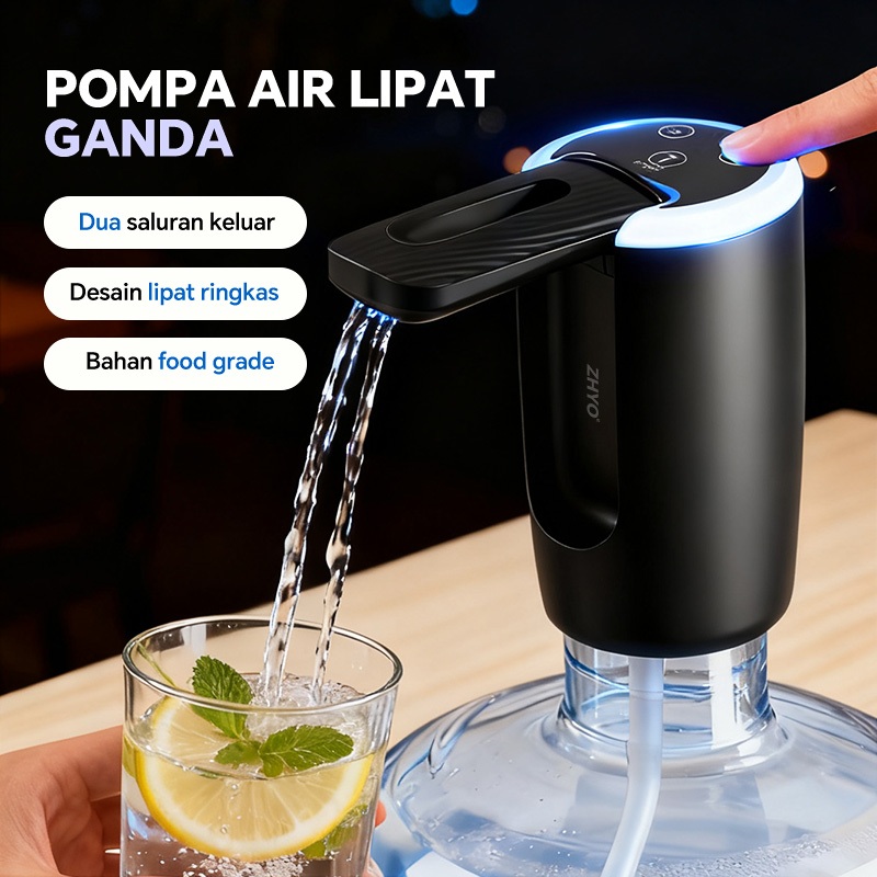 Jual D33 Pompa Galon 2 Pompa Lipat | Dual Nozzle | 3 Mode Air 15S/30S ...