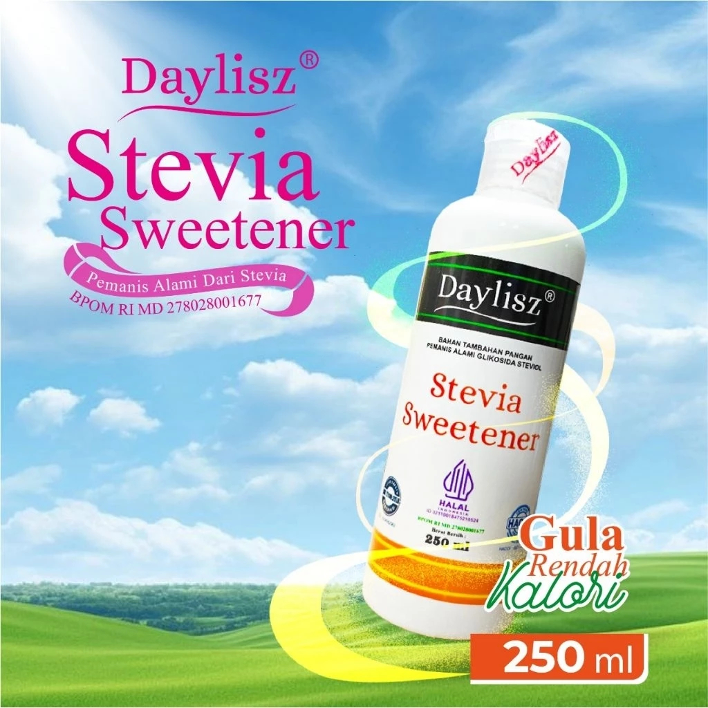 Jual Pemanis Alami Daylisz Stevia Sweetener isi 250ml | Shopee Indonesia