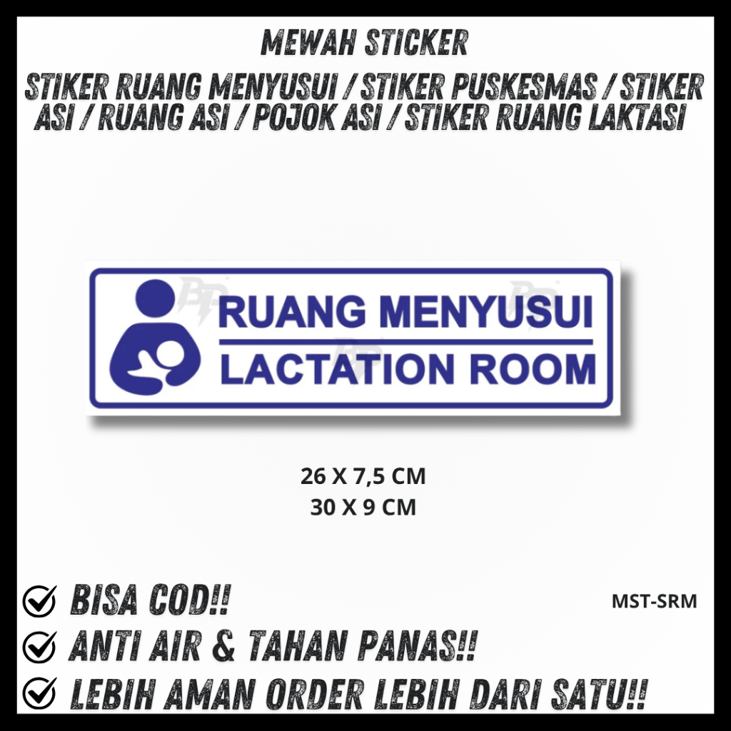 Jual Stiker Ruang Menyusui / Stiker Puskesmas / Stiker Asi / Ruang Asi ...