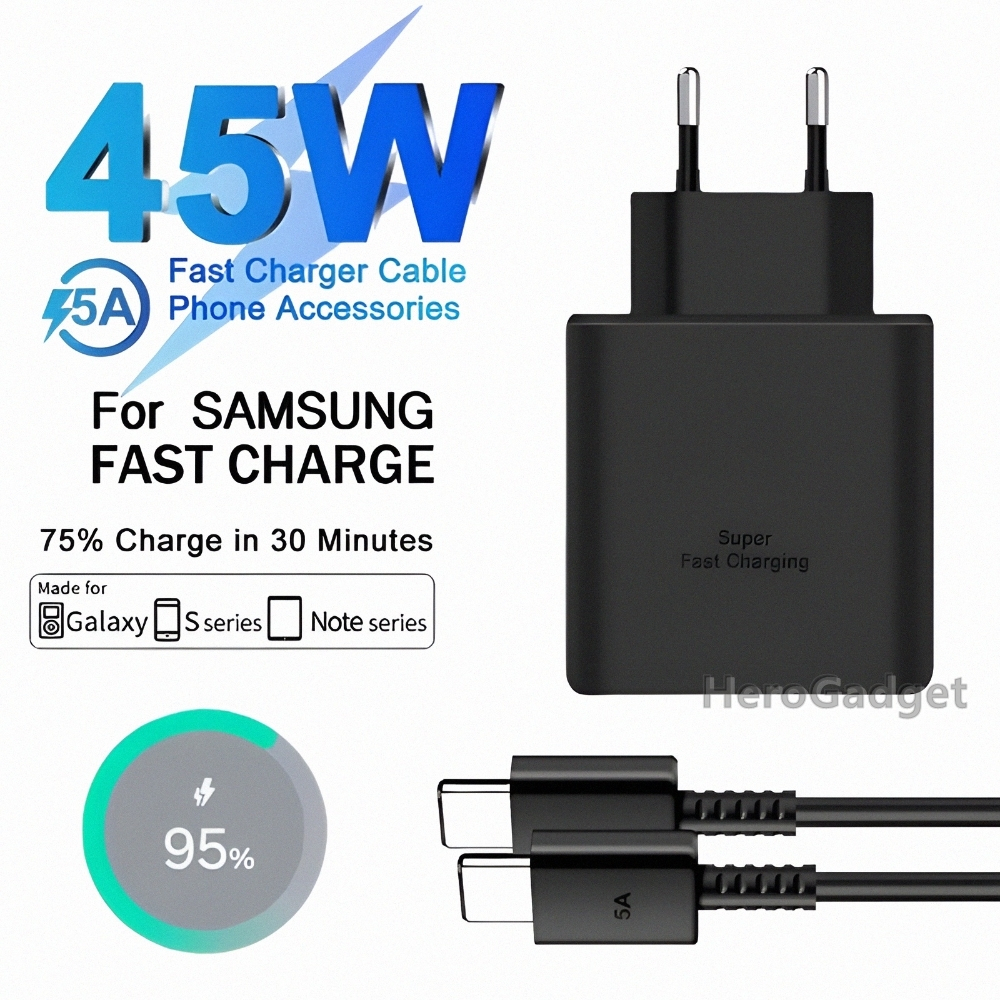 Jual Samsung 45W Type C Charger Super Fast Original | Shopee Indonesia