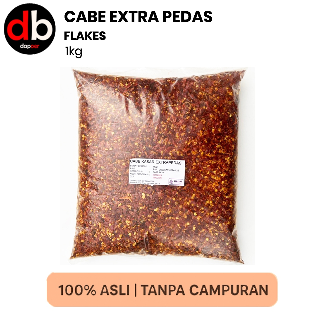 Jual Cabe Chili Flakes Extra Hot 1kg | Shopee Indonesia
