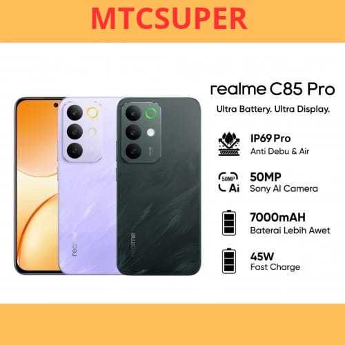 Jual REALME C85 PRO 8/128 | 8/258 IP69 PRO GARANSI RESMI | Shopee Indonesia