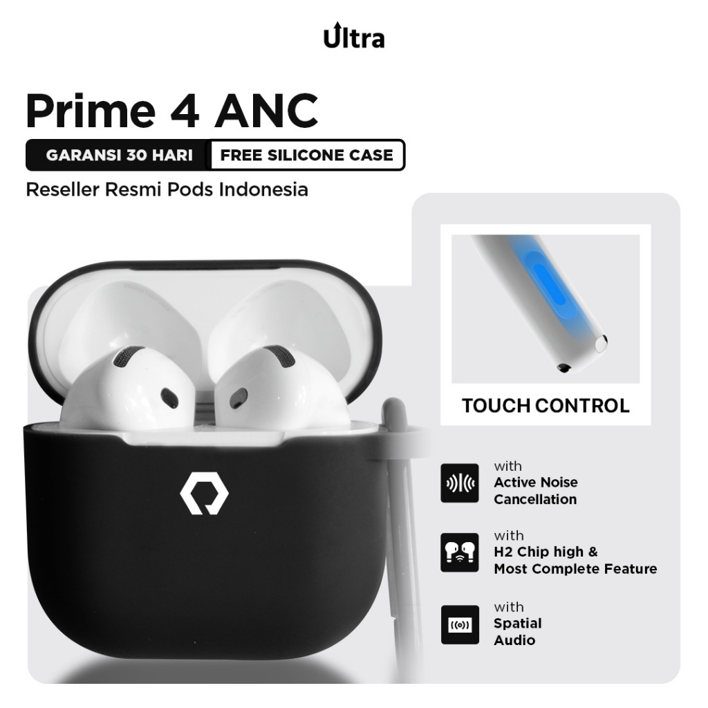 Jual [BEST SELLER] PRIME 4 ANC TWS ANC ENC True Wireless Bluetooth 5.4 ...