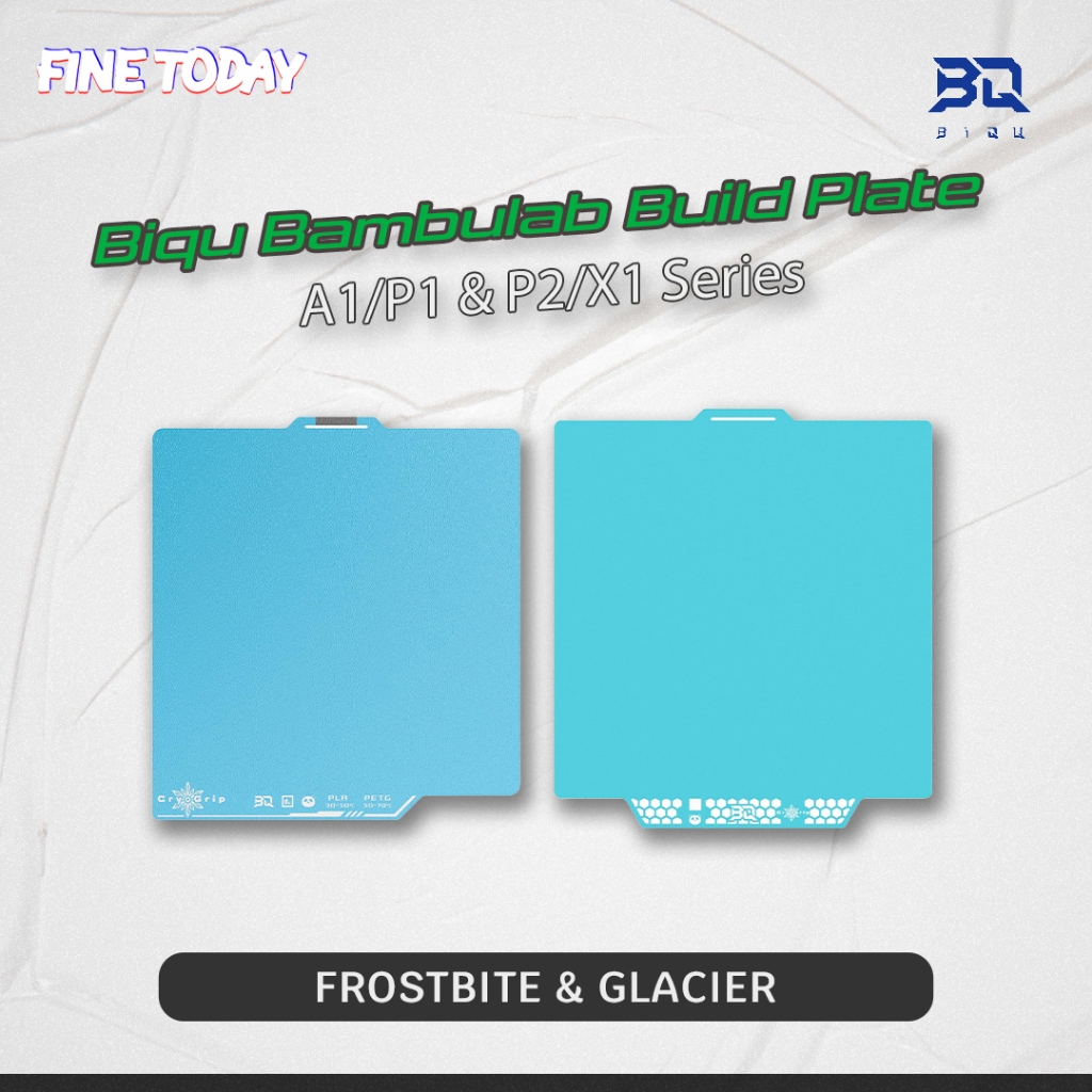 Jual BIQU Frostbite & Glacier Build Plate for Bambulab X1 P1 P2 A1 ...