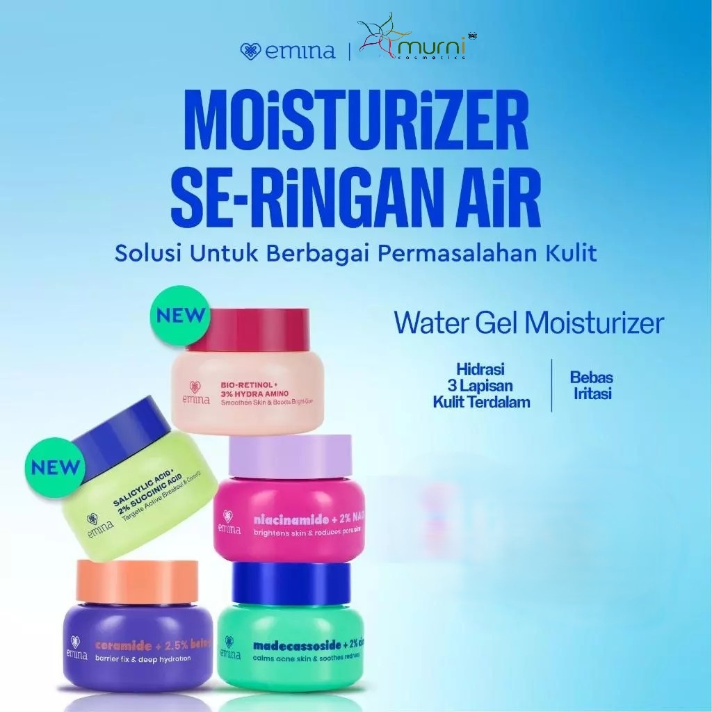 Jual EMINA WATER GEL MOISTURIZER 30g | Shopee Indonesia