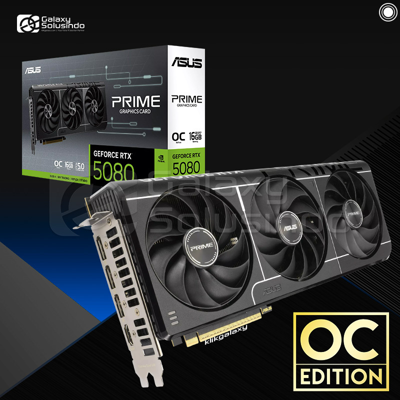 Jual ASUS GeForce RTX 5080 PRIME 16GB OC Edition GDDR7 - VGA RTX5080 ...
