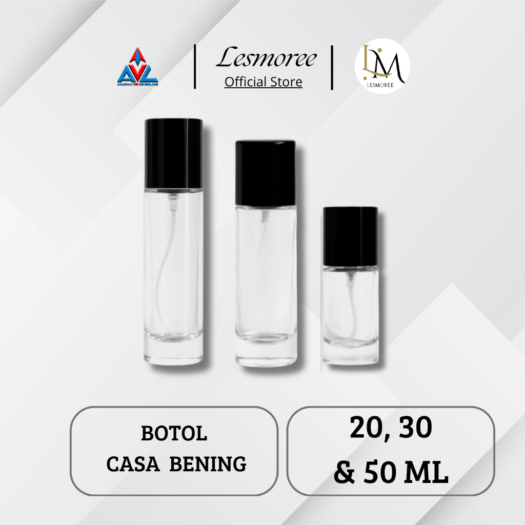 Jual BOTOL CASA BENING PANJANG 20ML 30 ML 50ML / BOTOL PARFUM / BOTOL ...