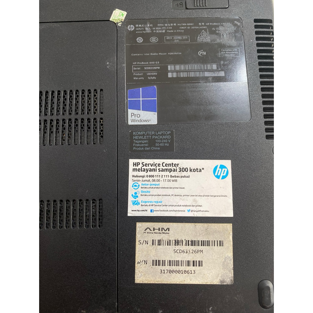 Jual hp probook i3 gen 6 th ram 8,00 gb hdd 500 + ssd M2 128 | Shopee ...