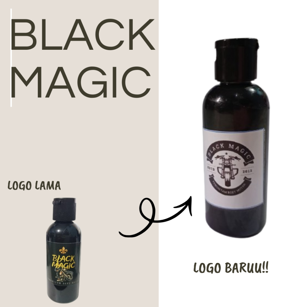 Jual Black Magic Penghitam Body Trim Motor botol 70ML/Semir Ban motor ...