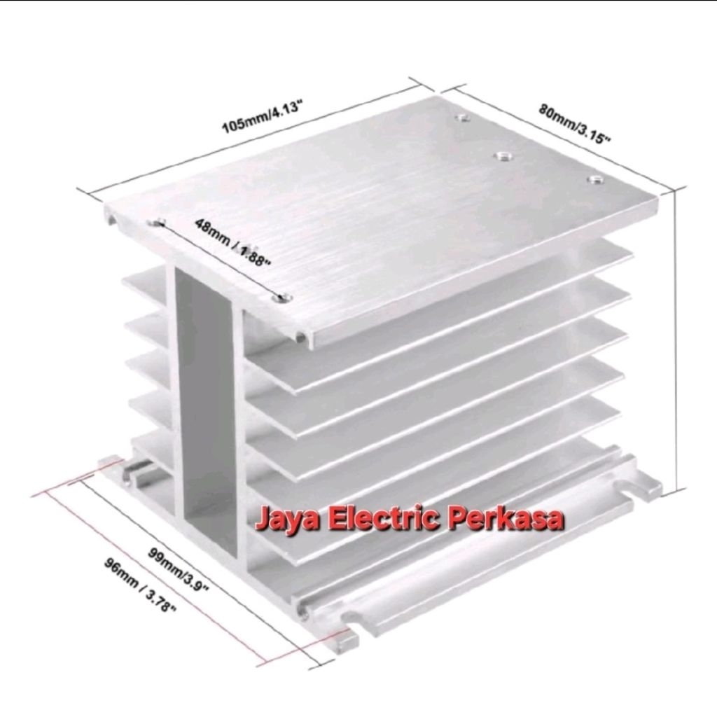 Jual Heat sink Aluminium Heat Sink SSR for 3 Phase solid state relay ...