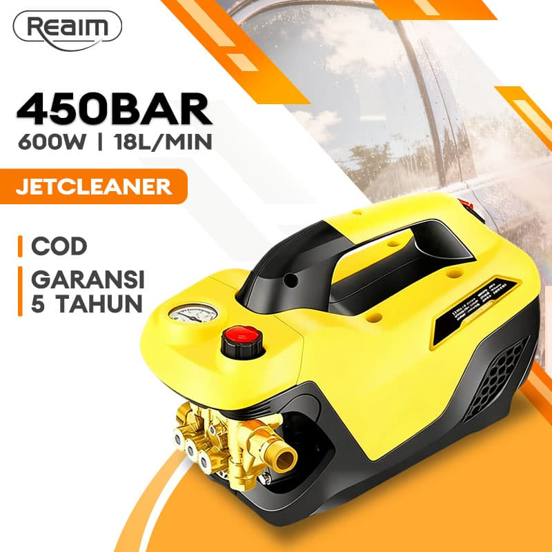 Jual Reaim Jet Cleaner 600W 450Bar Alat Steam Cuci Motor Mobil Mesin ...