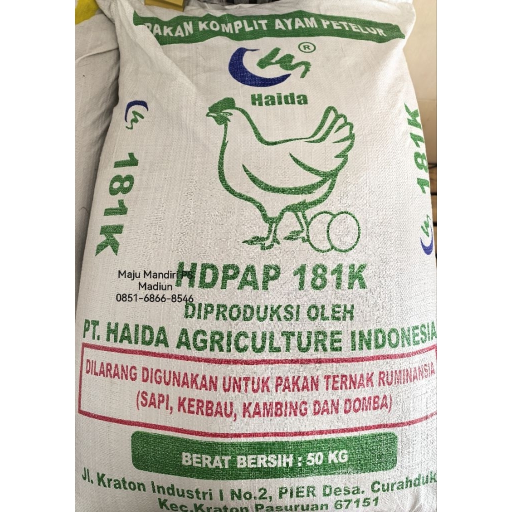 Jual Pakan Ayam Petelur Produksi Layer Haida 181K (1kg) | Shopee Indonesia