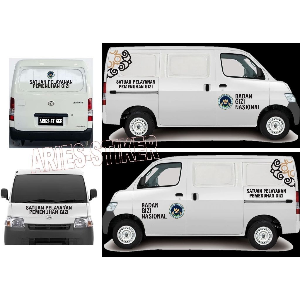 Jual Decal Stiker mobil mbg sppg grandmax luxio universal | Shopee ...