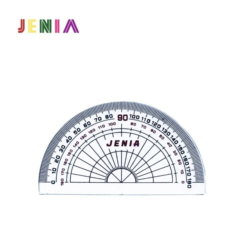 Jual Busur Derajat Glass Protractor Busur 180 Derajat Tebal Bahan ...