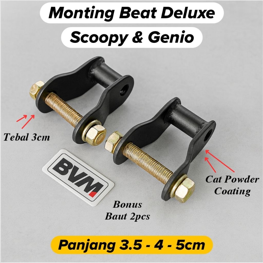 Jual Mounting Beat Deluxe Scoopy Genio New Seri Mesin KOJ Panjang 3cm ...