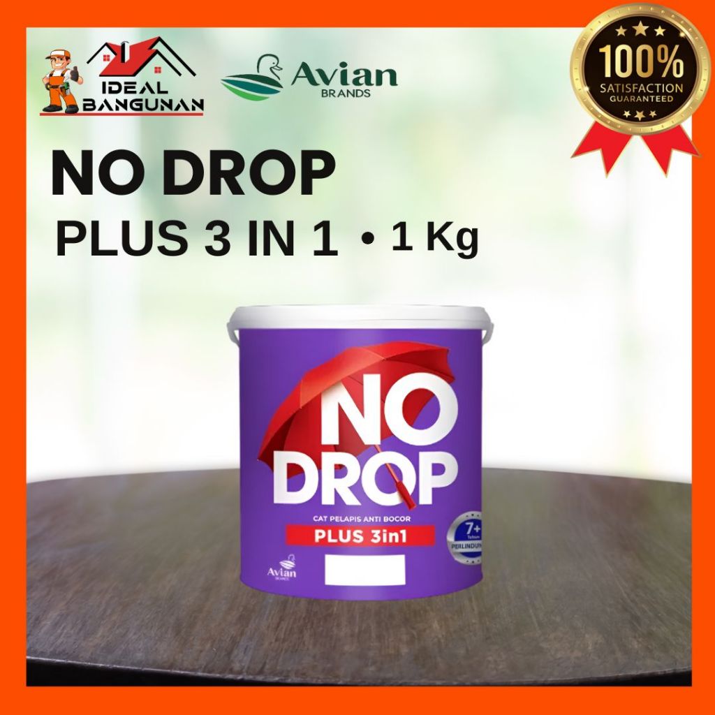 Jual NO DROP PLUS 3 IN 1 | NO DROP CAT TEMBOK WATERPROOFING | CAT AVIAN ...