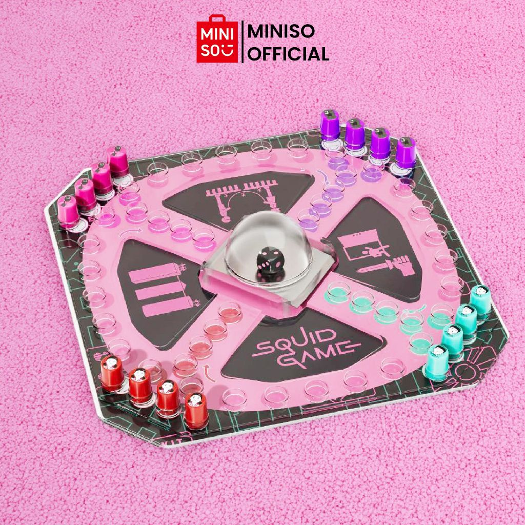 Jual MINISO TOY - SQUID GAME Collection Flying Chess Board Game Koleksi ...