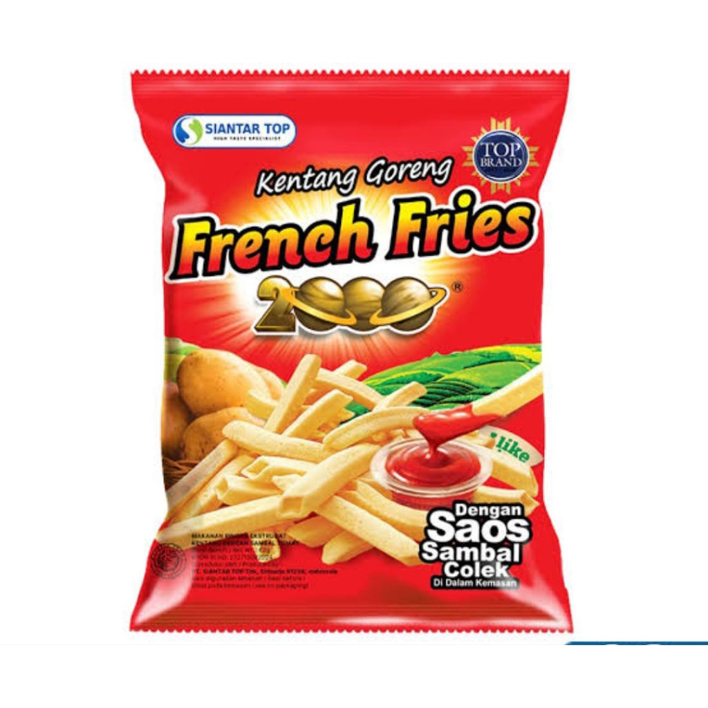 Jual Siantar Top French Fries 2000 pcs 62 gr | Shopee Indonesia