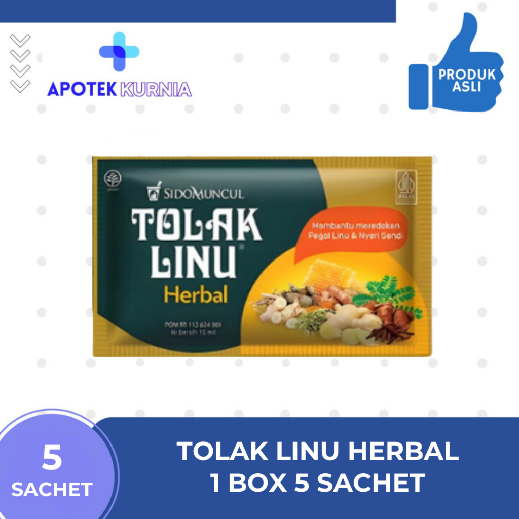 Jual TOLAK LINU HERBAL 1 BOX 5 SACHET | Shopee Indonesia