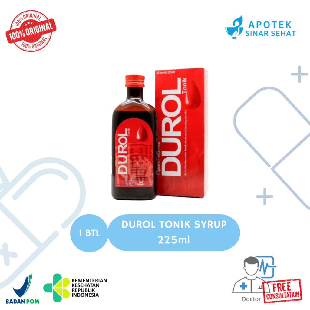 Jual Durol Sirup 225ml Suplemen Multivitamin Apotek Sinar Sehat Original 100% Dengan Khasiat ...