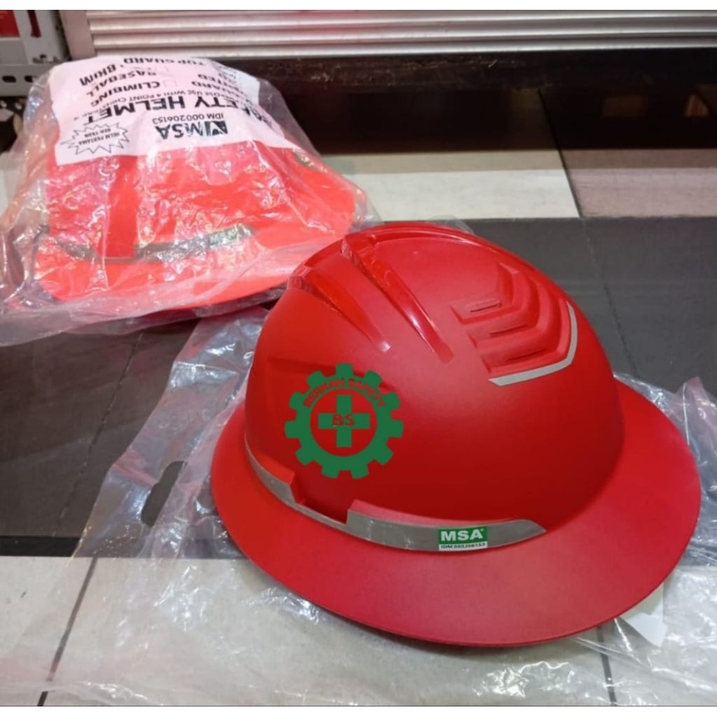 Jual Helm Safety MSA V-Grad C1 FullBrim New Fastrack / Safety helmet ...