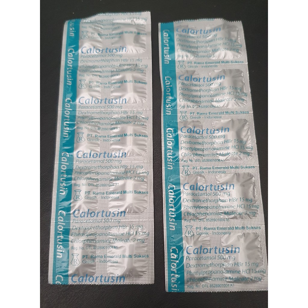 Jual Colortusin Isi 10 Tablet Untuk Flu Dan Demam [PER PPN] | Shopee ...