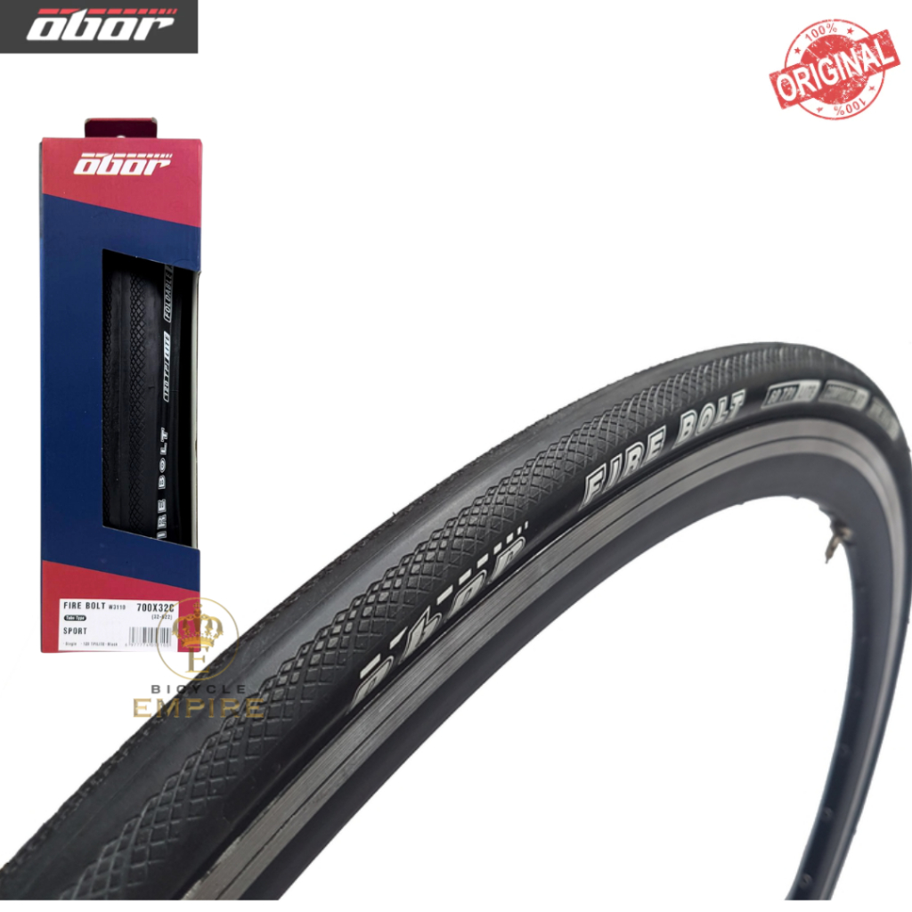 Jual Ban Luar Road Bike Obor Fire Bolt 700x28 700x32 Aramid Folding Sport Tire Black Bicycle ...