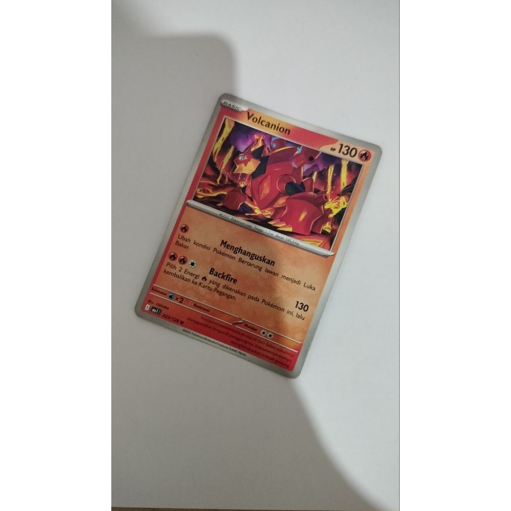 Jual pokemon cards Volcanion Ma1l 025/126 U(uncommon) | Shopee Indonesia