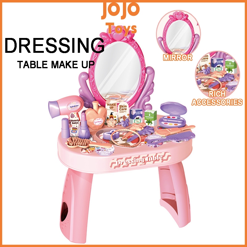 Jual JOJO Mainan Anak 30PCS Dressing Table Make Up Mainan Alat Makeup ...