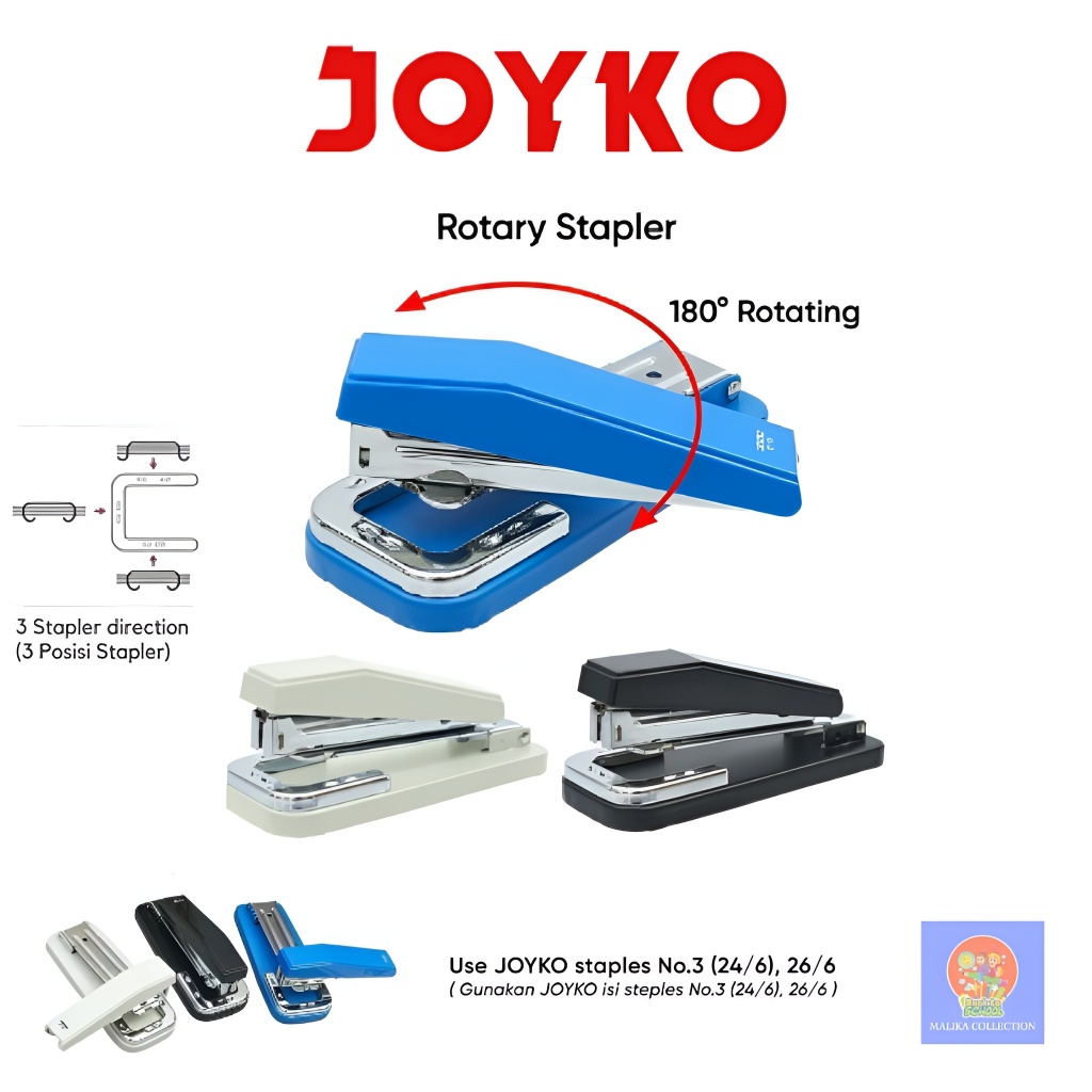 Jual JOYKO Rotary Stapler I Stepler Putar Jepretan ST-26 | Shopee Indonesia