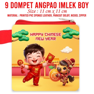Jual Dompet Angpao Imlek 9 Kids Kuda Cowo Happy Chinese New Year Sin ...