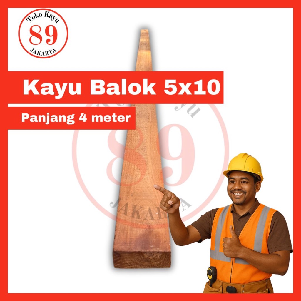 Jual Kayu Balok 5x10 Meranti / Kamper / Mahoni / Kayu kras / Balok ...
