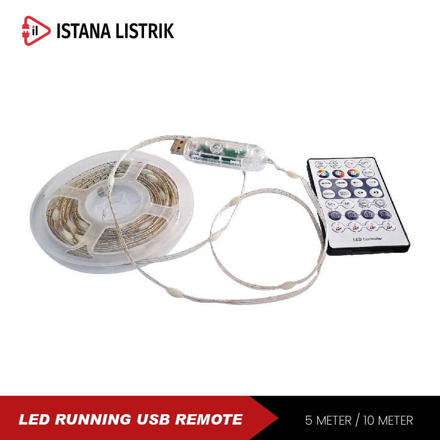 Jual Led Running USB - Lampu Running - Led Remote - Lampu RGB 5 & 10 ...