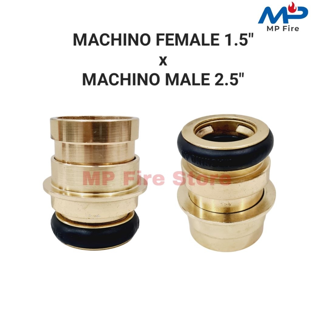 Jual ADAPTOR PEMADAM REDUCER MACHINO FEMALE 1.5 in 40 MM x MACHINO MALE ...
