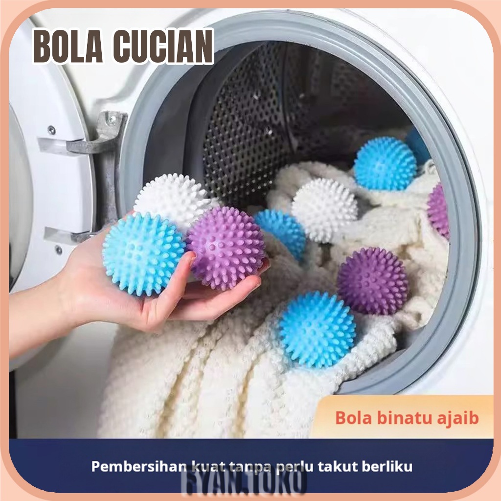 Jual 4PCS Bola cucian ekstra besar, penghilang noda yang kuat, anti ...
