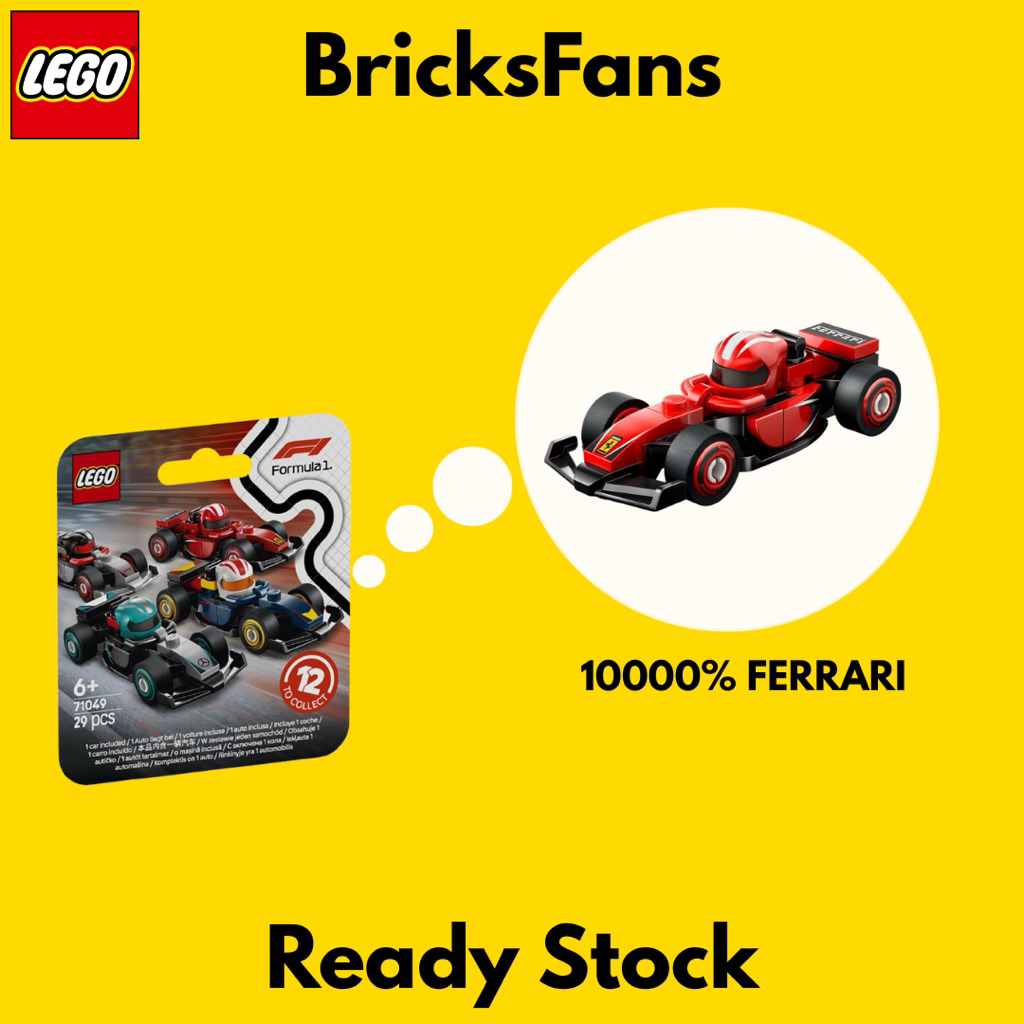 Jual LEGO 71049 Minifigure F1 - 3 Ferrari | Shopee Indonesia