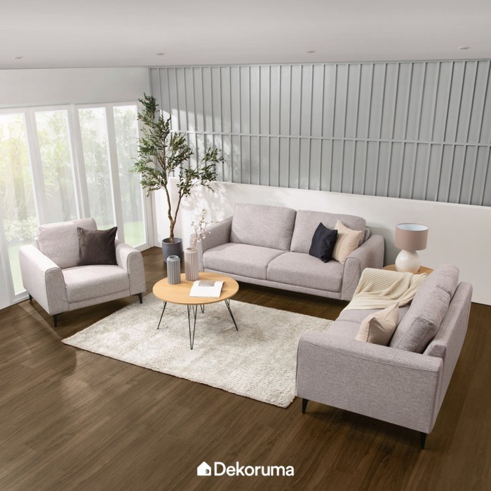 Jual Dekoruma MIKIO Sofa Kain / Sofa Kain Minimalis / Sofa Ruang Tamu ...