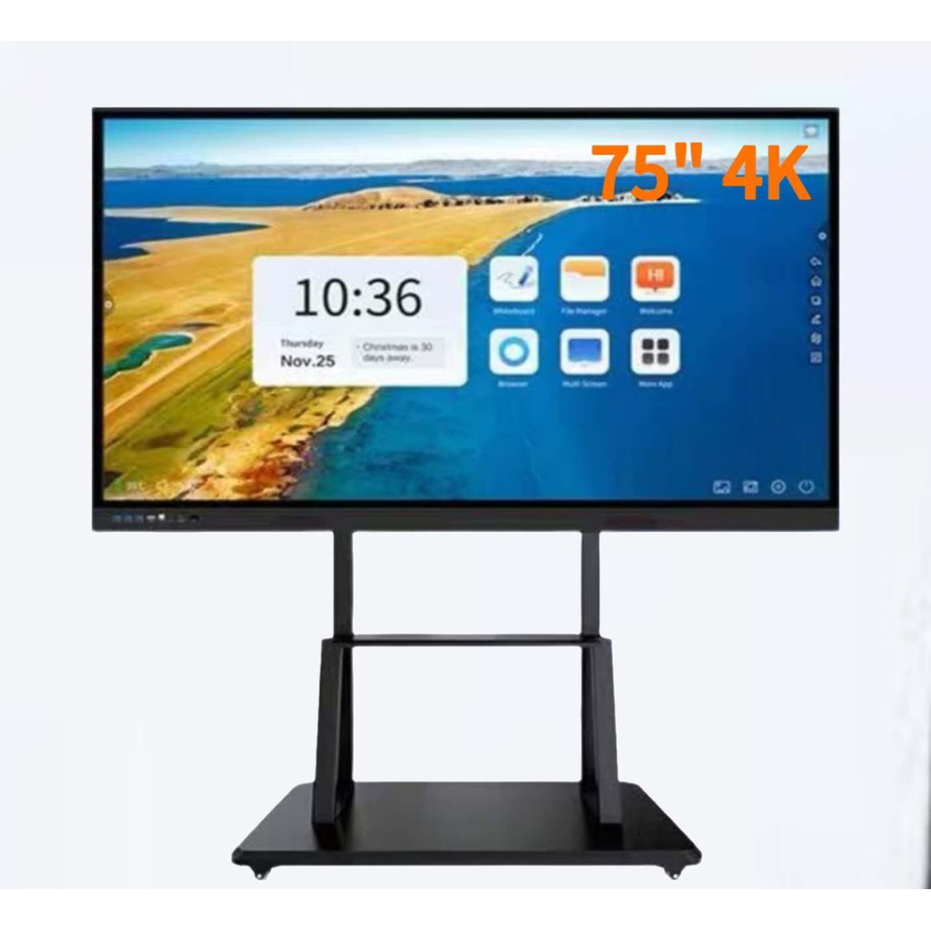 Jual interactive Smartboard 75 inch 4K touchscreen android / windows ...