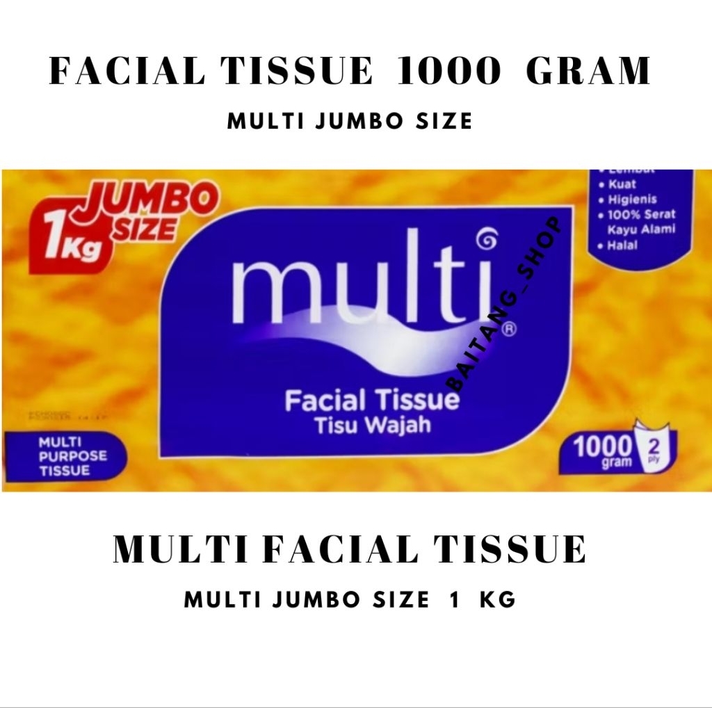 Jual MULTI 1000 gram - Tissue Multi Facial 1000gr/ 1 kg - Multi Tissu ...