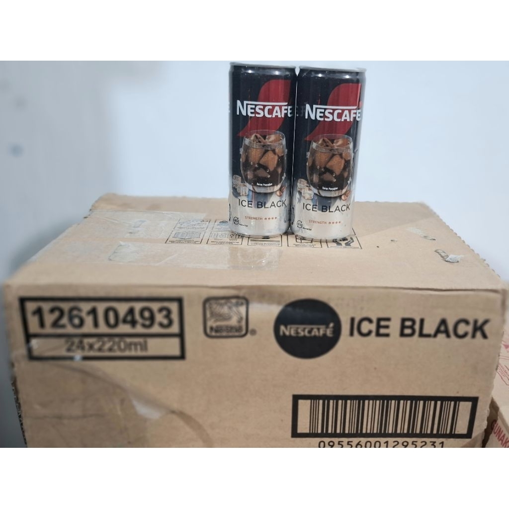 Jual Nescafe ICE BLACK KALENG 220ml 1 DUS ISI 24 | Shopee Indonesia