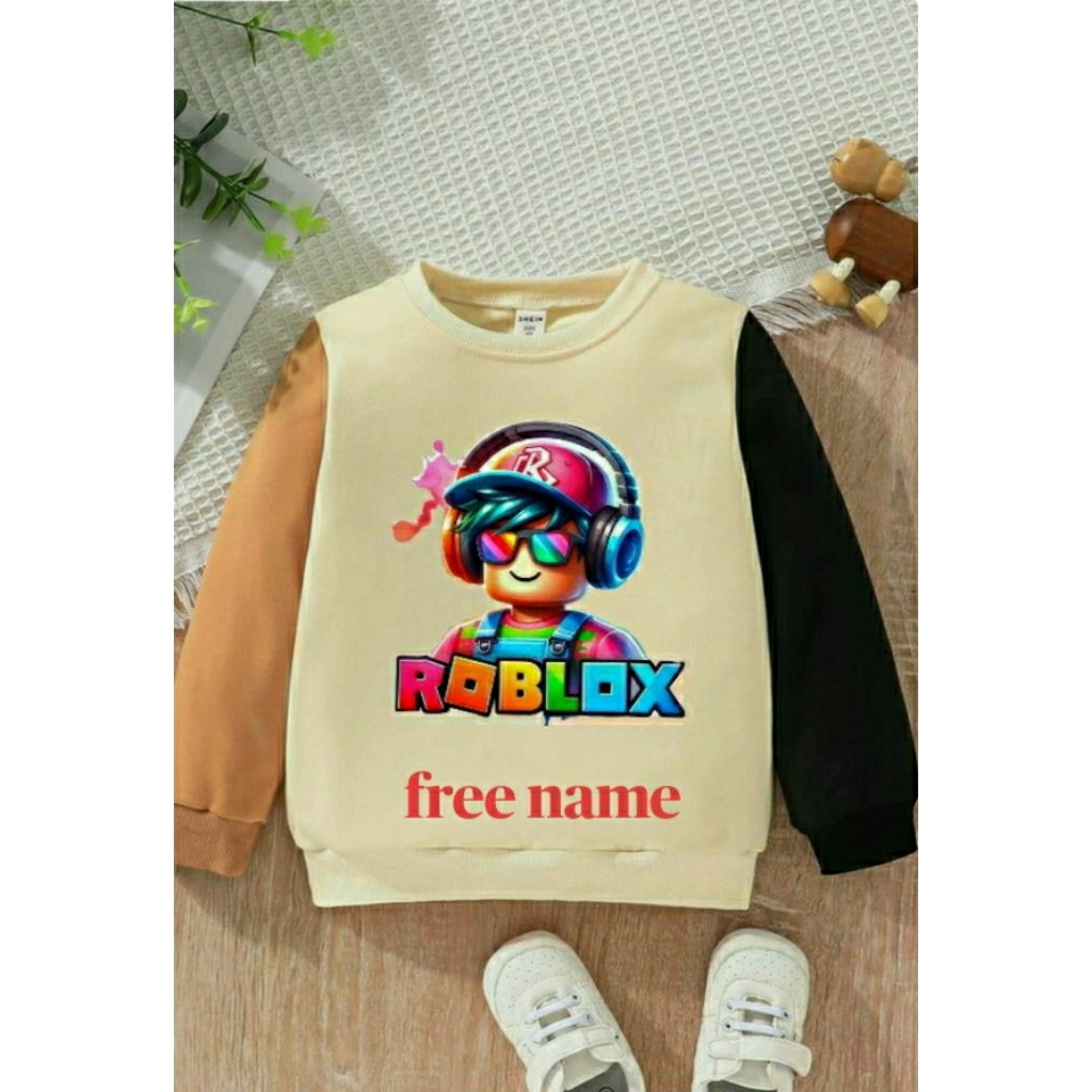 Jual SWEATER ANAK LUCU BAHAN FLEECE TEBAL (FREE NAMA) | Shopee Indonesia