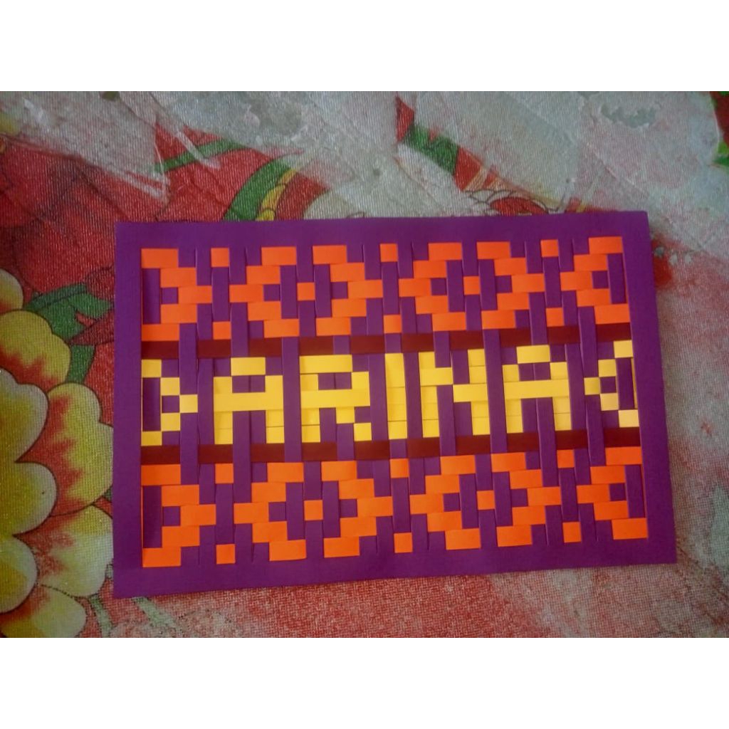 Jual Anyaman Kertas Custom Nama | Shopee Indonesia