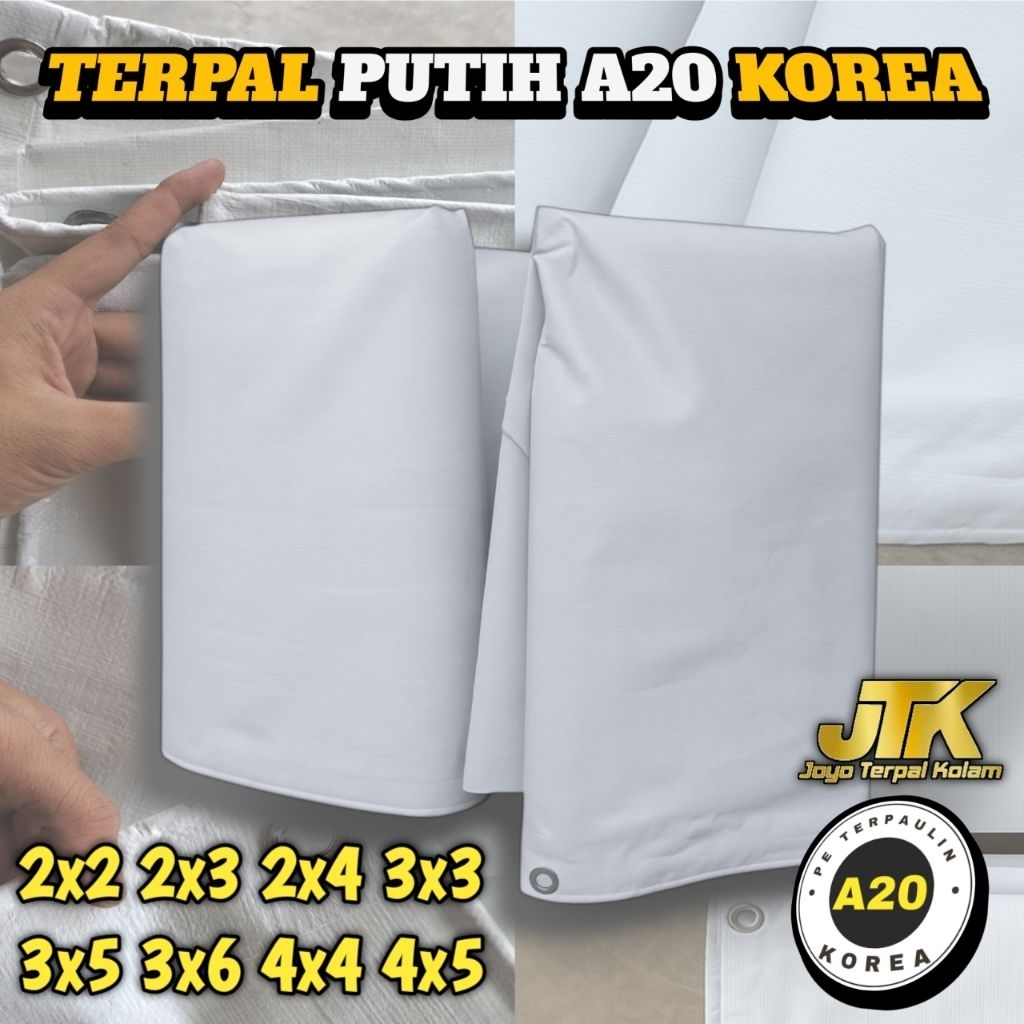 Jual Terpal plastik A20 korea ,Terpal warna putih,Tebal kuat tahan lama ...