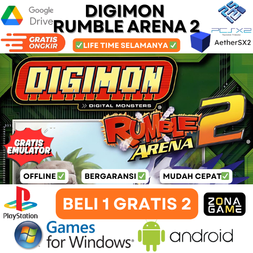 Jual PS2 Digimon Rumble Arena 2 | Bisa di Android / PC | Game BELI 1 ...
