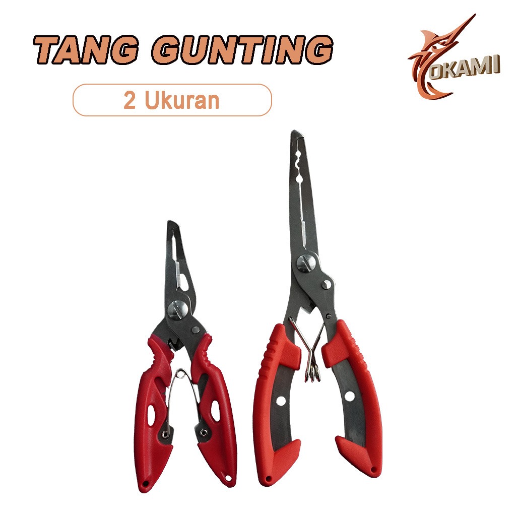 Jual Tang Pancing Stainless Steel Multifungsi Gunting Kail & Split Ring ...