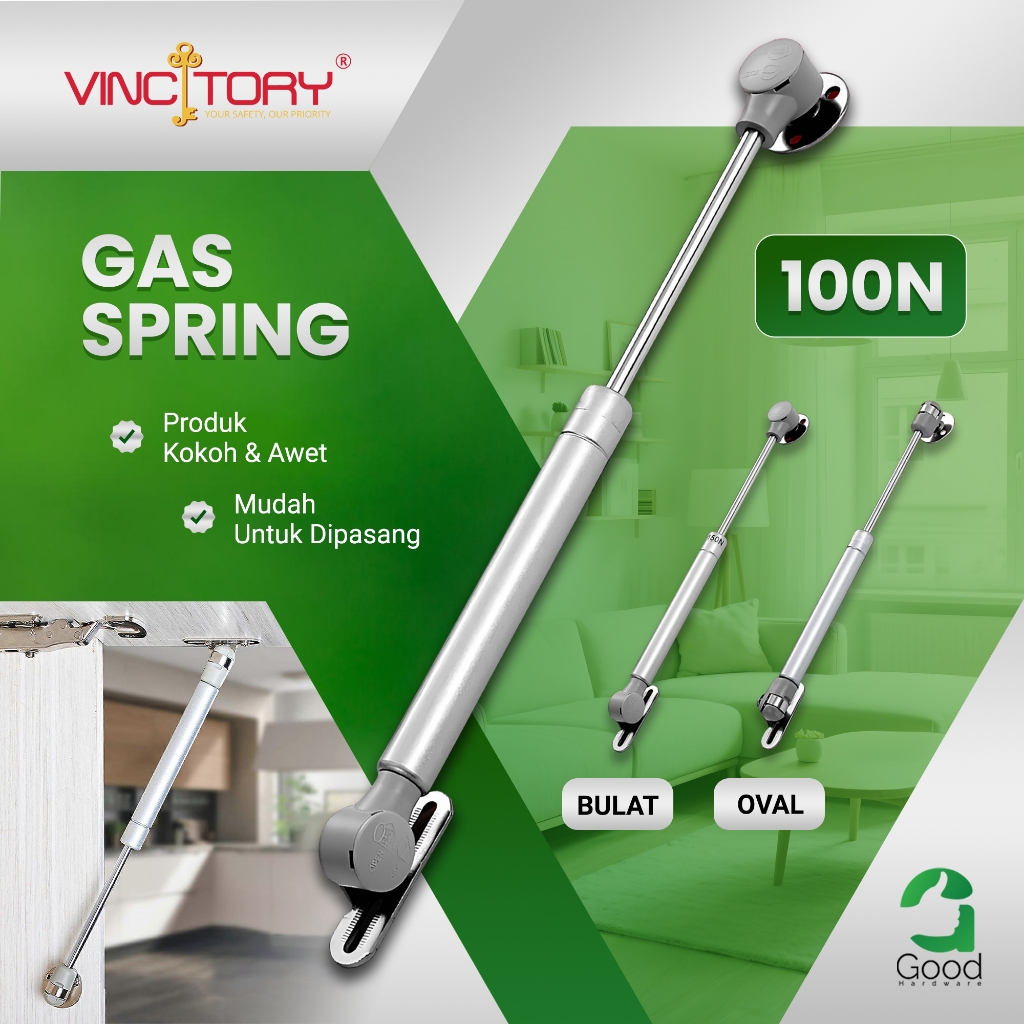 Jual Gas Spring Hidrolik Penahan Pintu Kabinet Kitchen Set Lemari ...