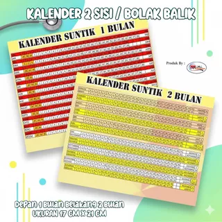 Jual Kalender KB 3 Bulan Terlengkap & Harga Terbaru Maret 2026 | Shopee ...